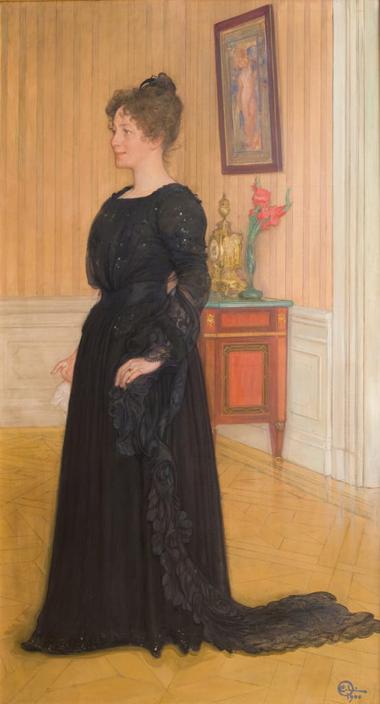 Portrait de Mme Signe Thiel | Carl Larsson | Estampe d'art