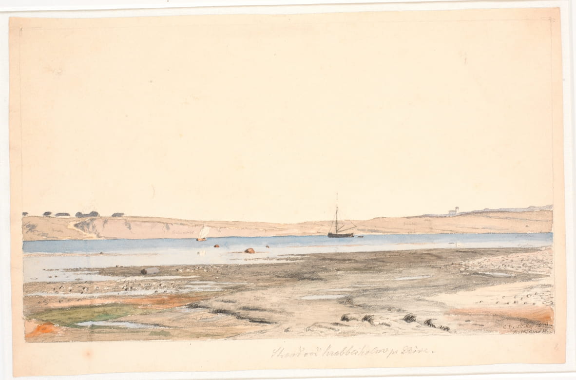 Krabbesholm Strand | Christen Dalsgaard | Estampe d'art