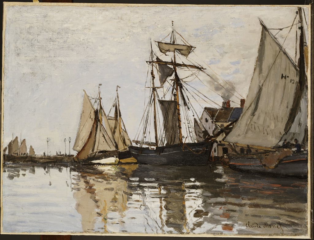 Le port de Honfleur, vers 1865 | Claude Monet | Estampe d'art