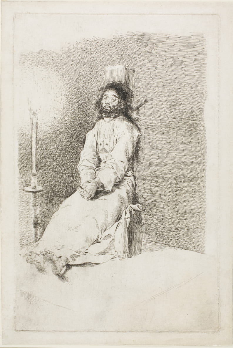 The Garrotted Man | Francisco Jose de Goya y Lucientes