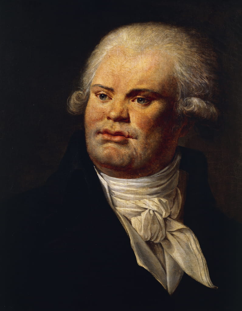 Portrait de Georges Danton (1759-94) (huile sur toile)