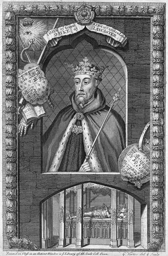 Jean de Gaunt, 1er duc de Lancaster, 18ème siècle.