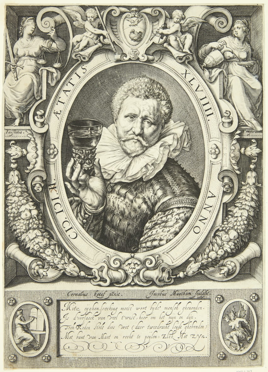 Portrait de Vincent Jacobsz. Coster | Jacob Matham