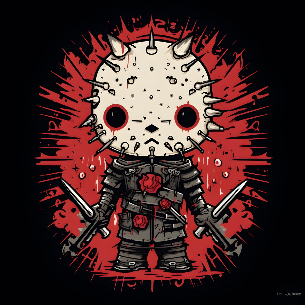 Hello Kitty als Pinhead Shirt Design 1 | Kurt Heppke