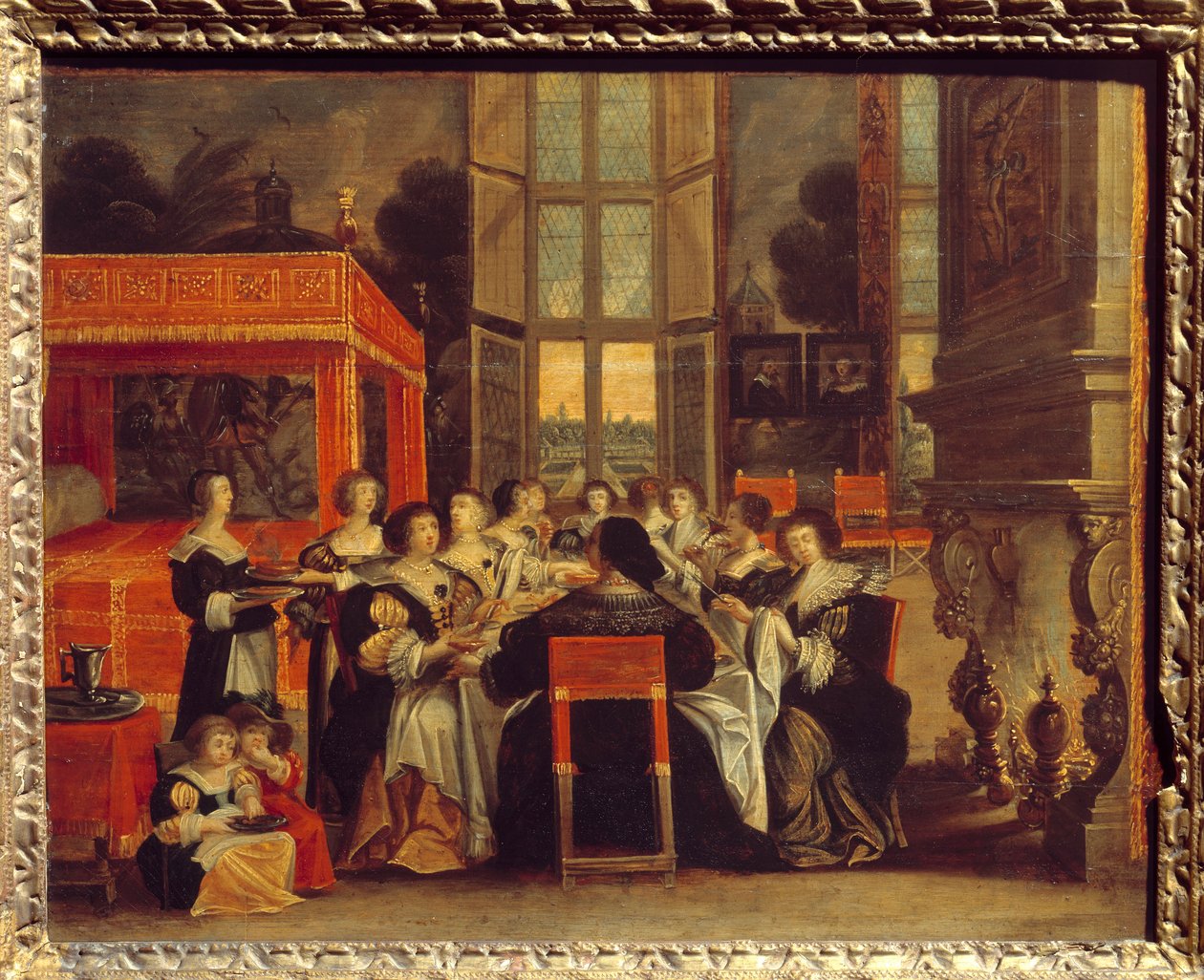Conversation de dames en l'absence de leurs maris : Dîner