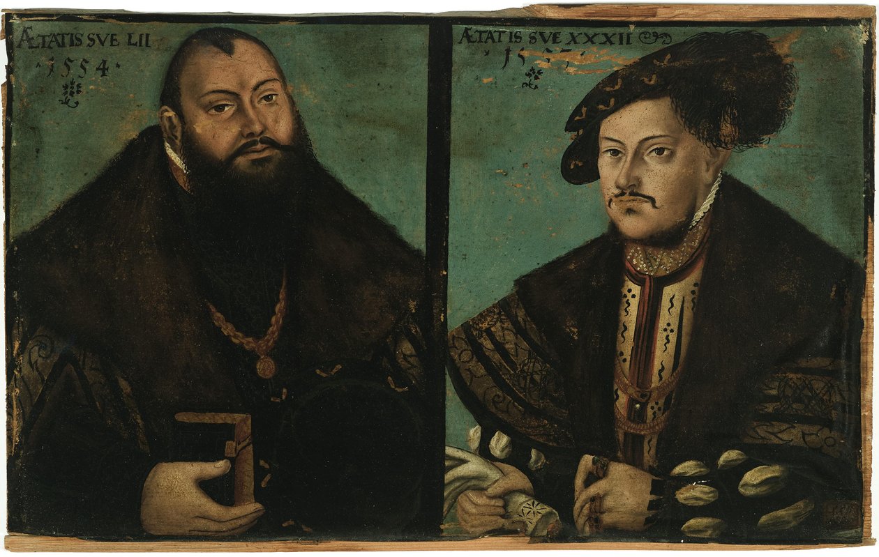 Johann Friedrich I, le Magnanime, Electeur de Saxe et Johann Ernst de Saxe