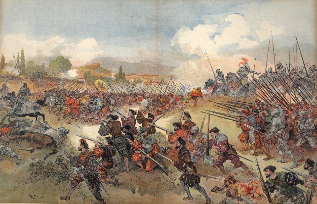 La bataille de Cérisoles, illustration de 'François Ier: Le Roi ...