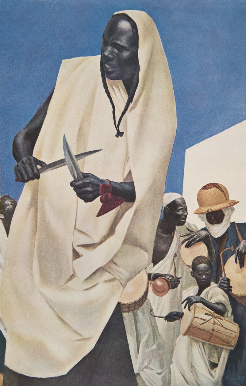 La Danse du Kuli-Kuta (Niamey) Parodie des anciens sacrifices humains ...