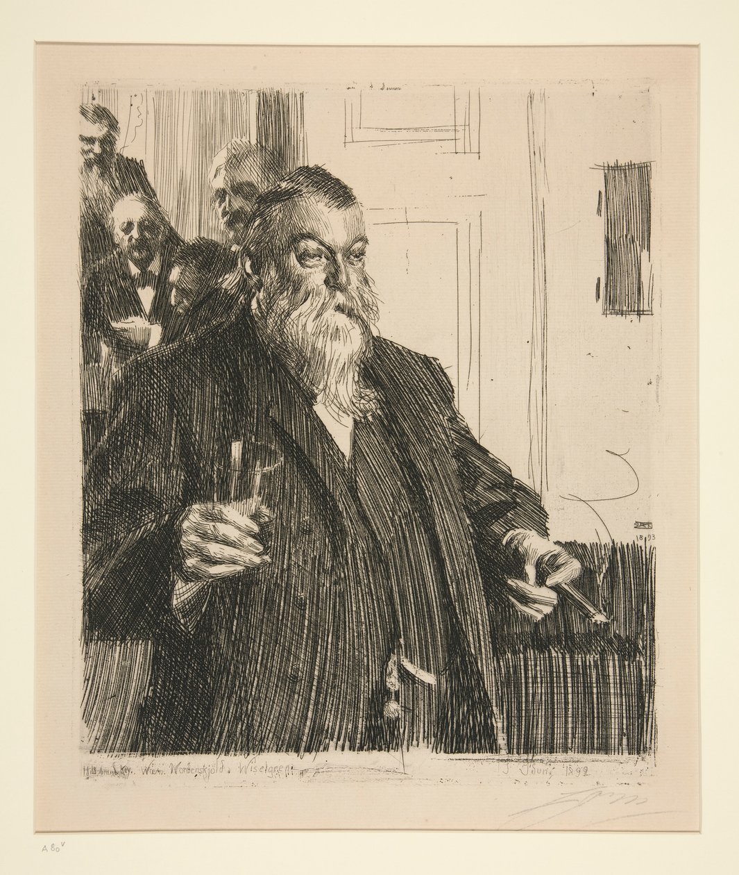 Un toast II | Anders Leonard Zorn | Estampe d'art