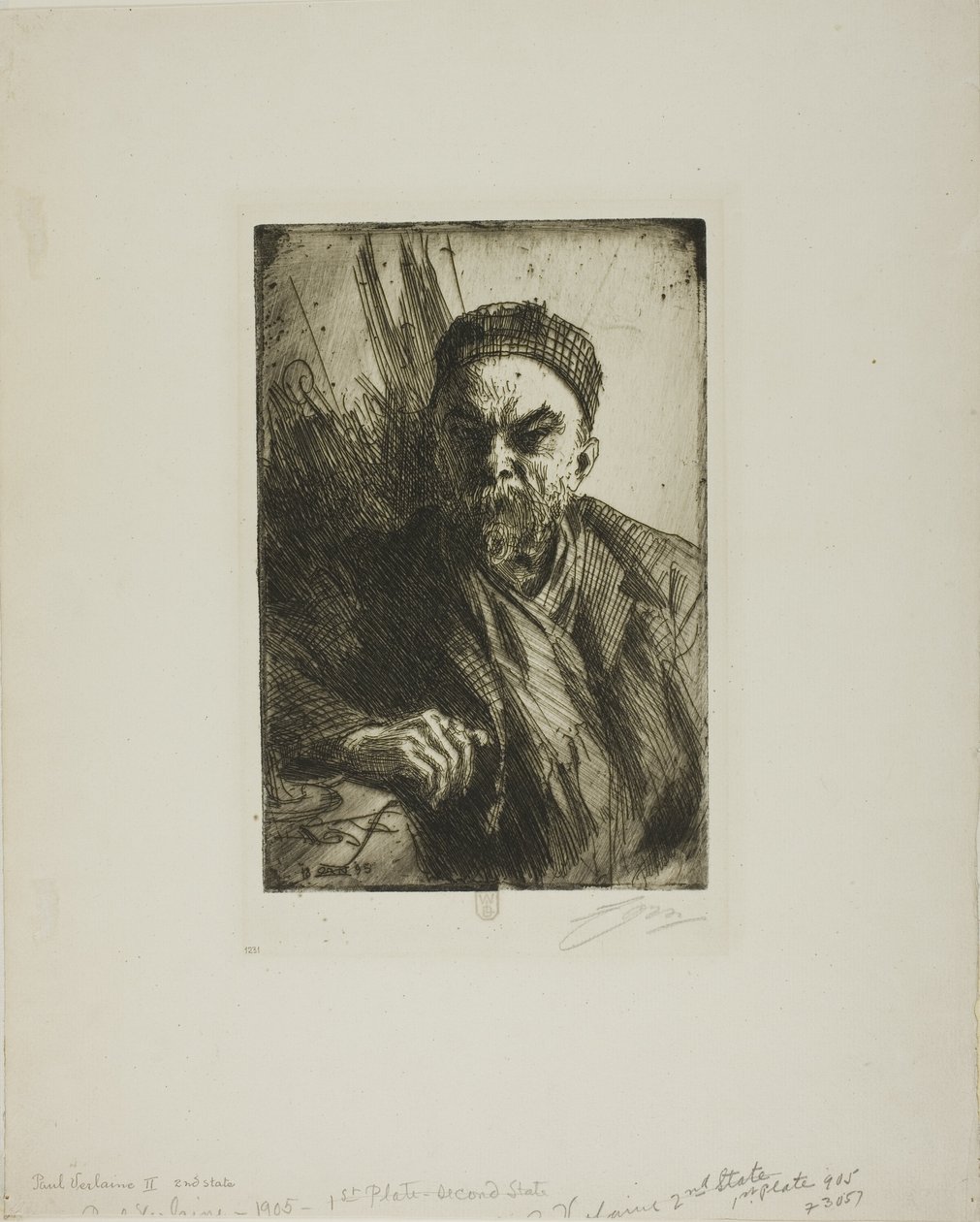 Paul Verlaine II | Anders Leonard Zorn | Estampe d'art