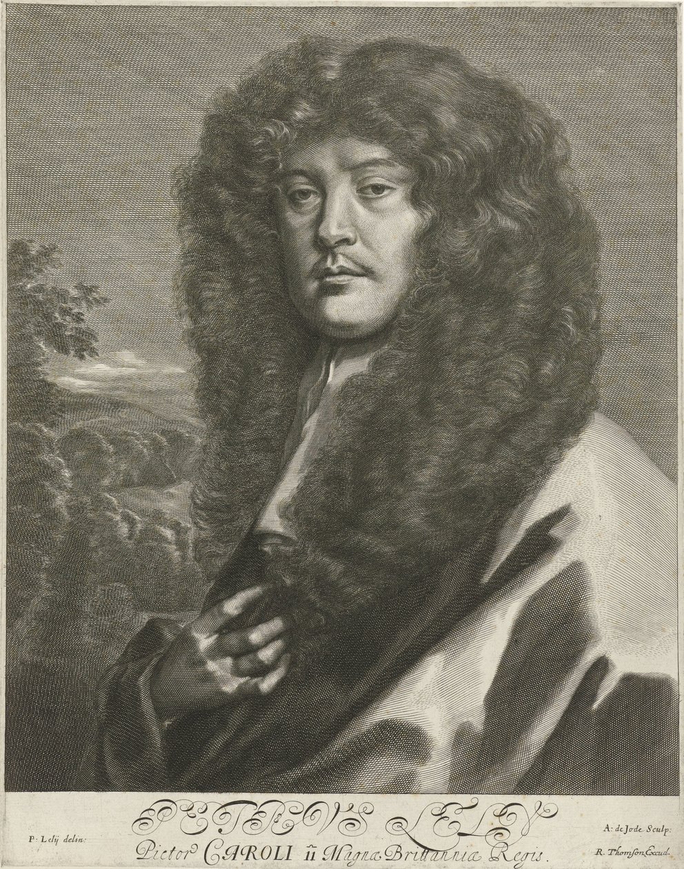 Portrait de Sir Peter Lely | Arnold de Jode | Estampe d'art