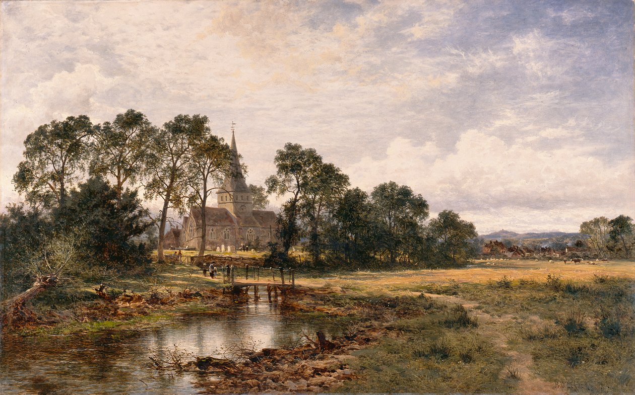 Église de Shere, Surrey | Benjamin Williams Leader
