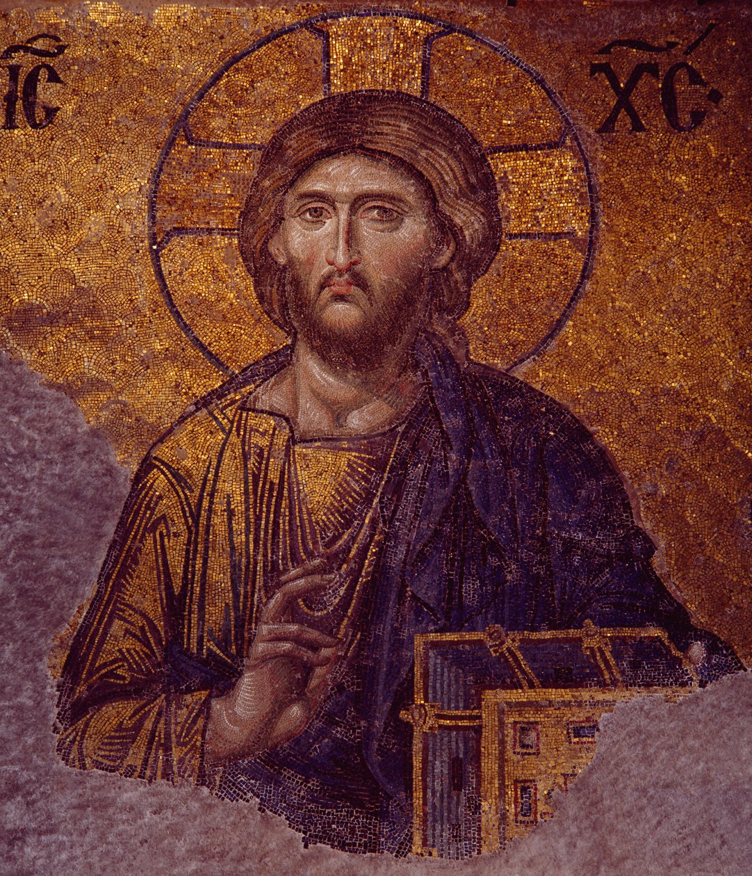Deesis Christ dans Sainte-Sophie (mosaïque) | Byzantine