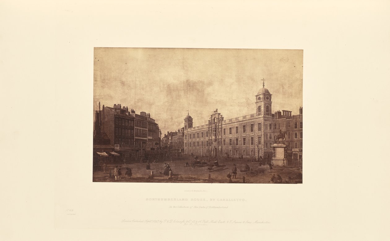 Northumberland House, par Canaletto | Estampe d'art
