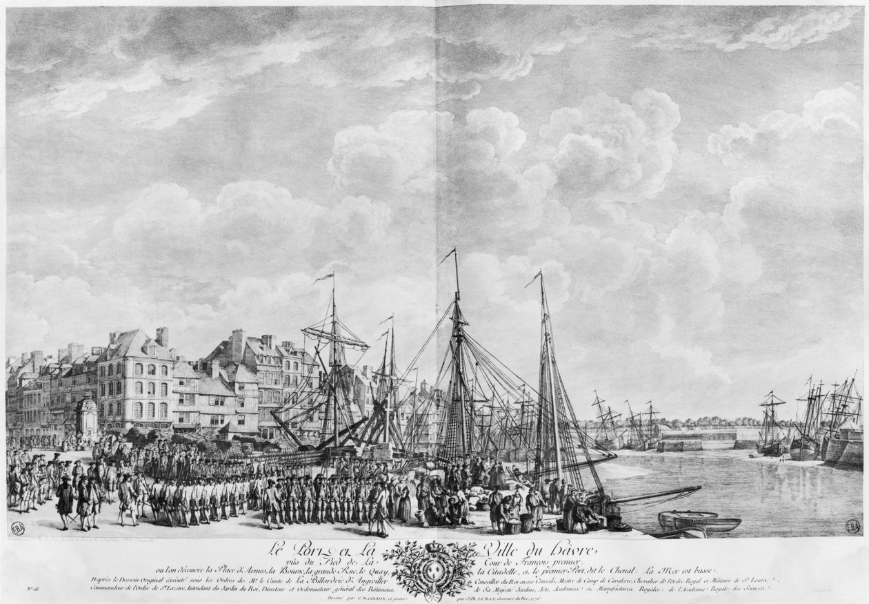 Port et ville du Havre, vue de la tour de François Ier, série 'Les ...