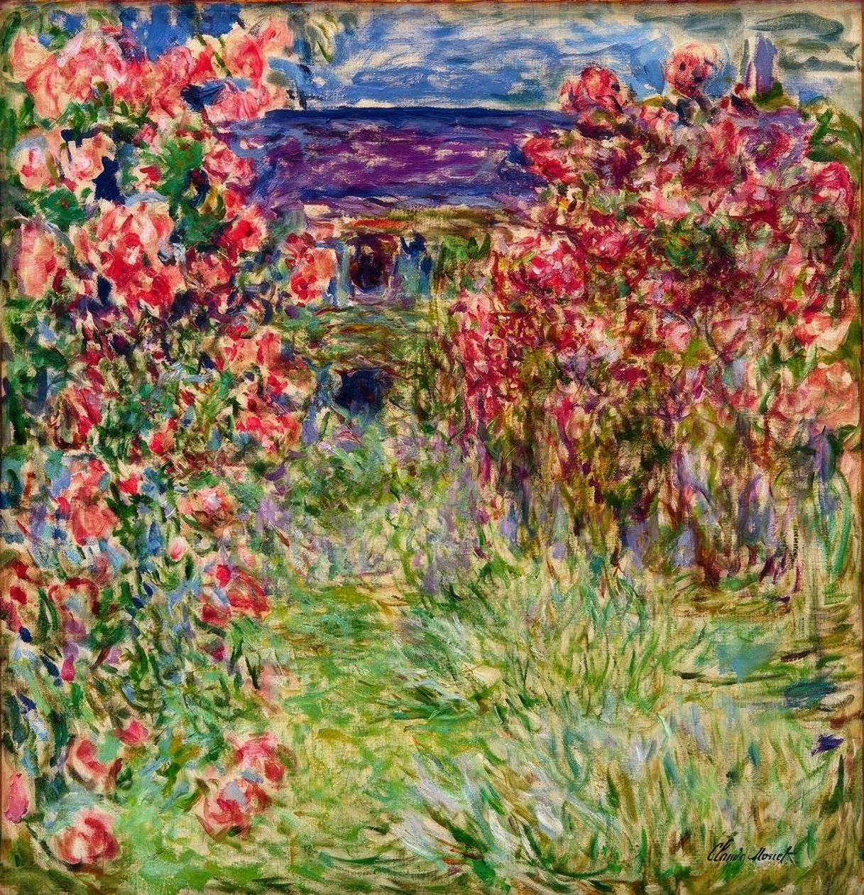 La maison dans les roses | Claude Monet | Estampe d'art