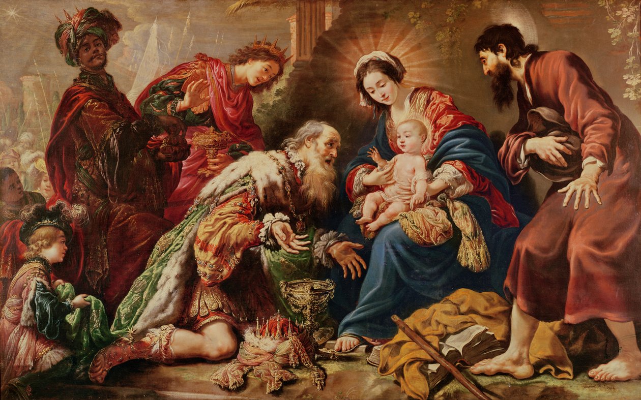 Adoration des Mages, 1624 | Claude Vignon | Estampe d'art