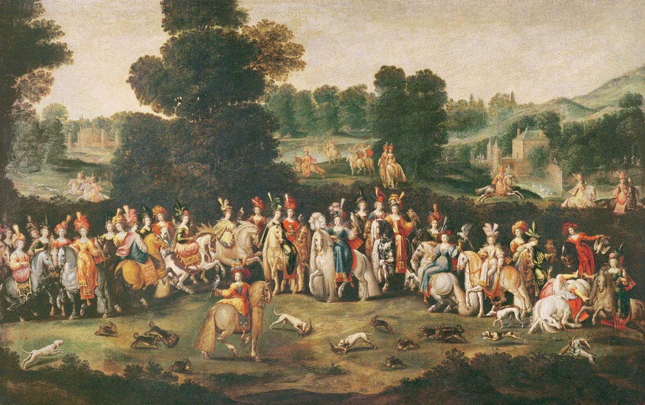 La Duchesse de Lorraine à la chasse | Claude Deruet
