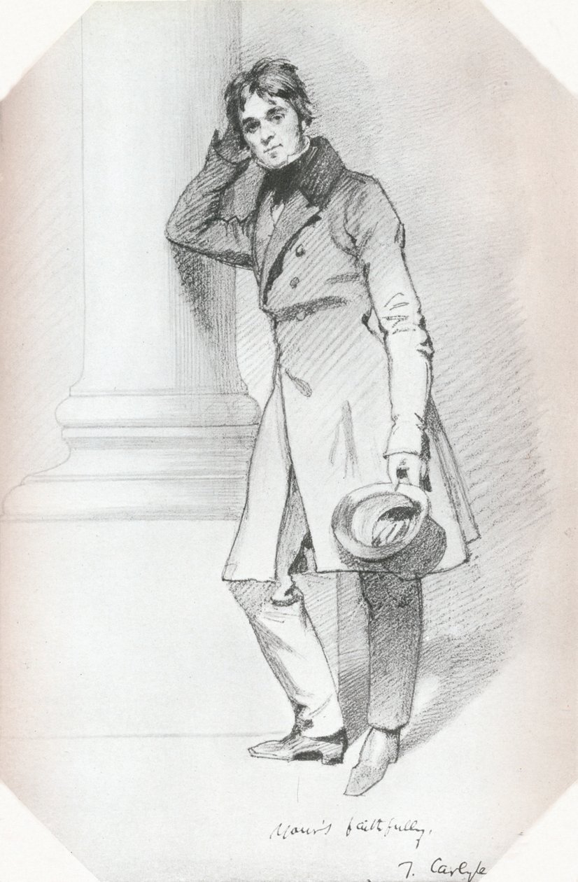 Portrait de Thomas Carlyle, historien et philosophe, vers 1830