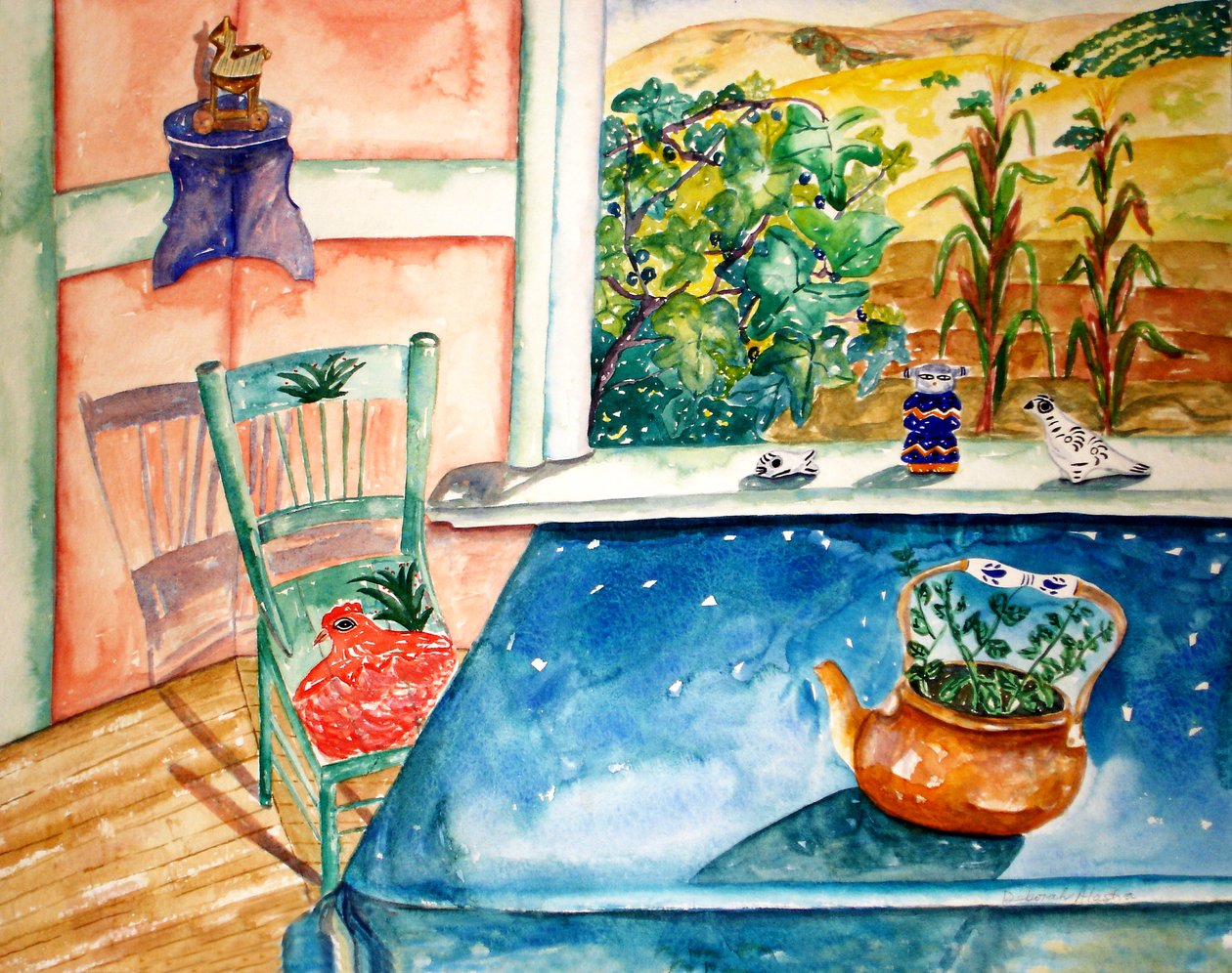 Blue Table | Deborah Eve Alastra | Estampe d'art