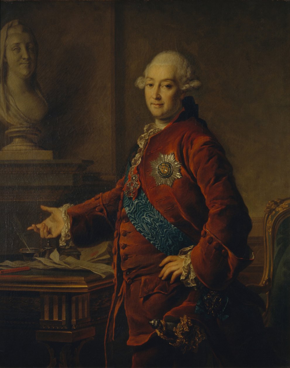 Portrait du vice-chancelier Prince Alexandre Mikhaïlovitch Golitsyne 1723-1807, 1772