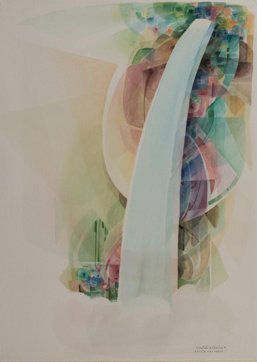 Cascade dans les bois | Donatella Merlo | Estampe d'art