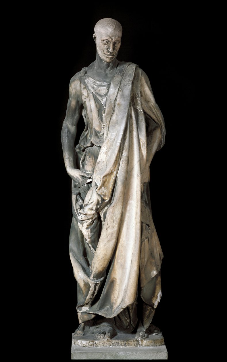 Abacuc (dit lo Zuccone) ou Élisée (Habacuc ou Élisée). Sculpture en ...