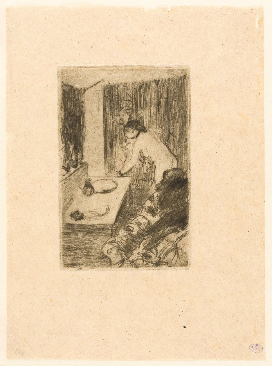 La Petite Salle de Bain | Edgar Degas | Estampe d'art