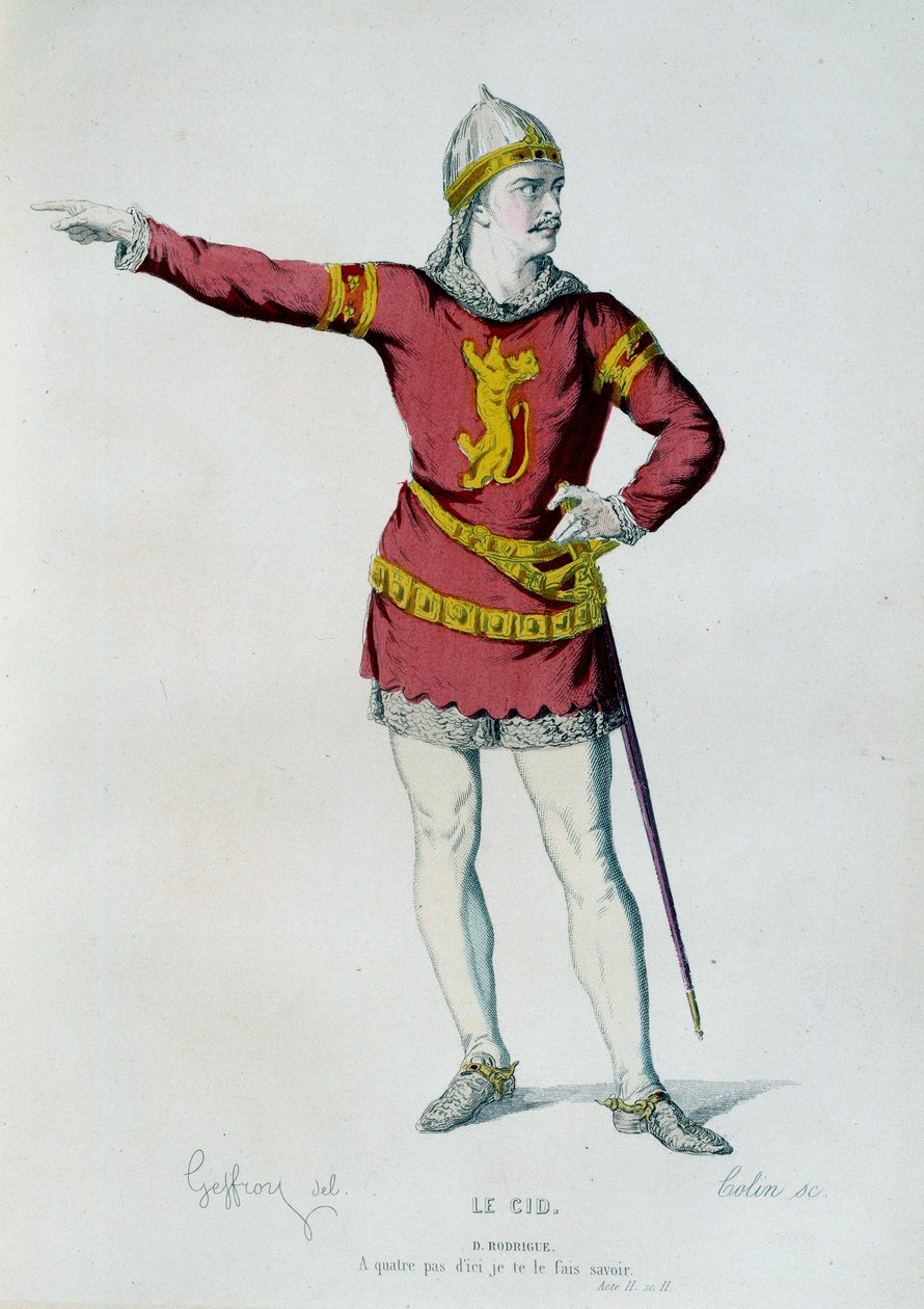 Costume pour Don Rodrigue ou Le Cid dans la scène 2 de l'acte II de ...