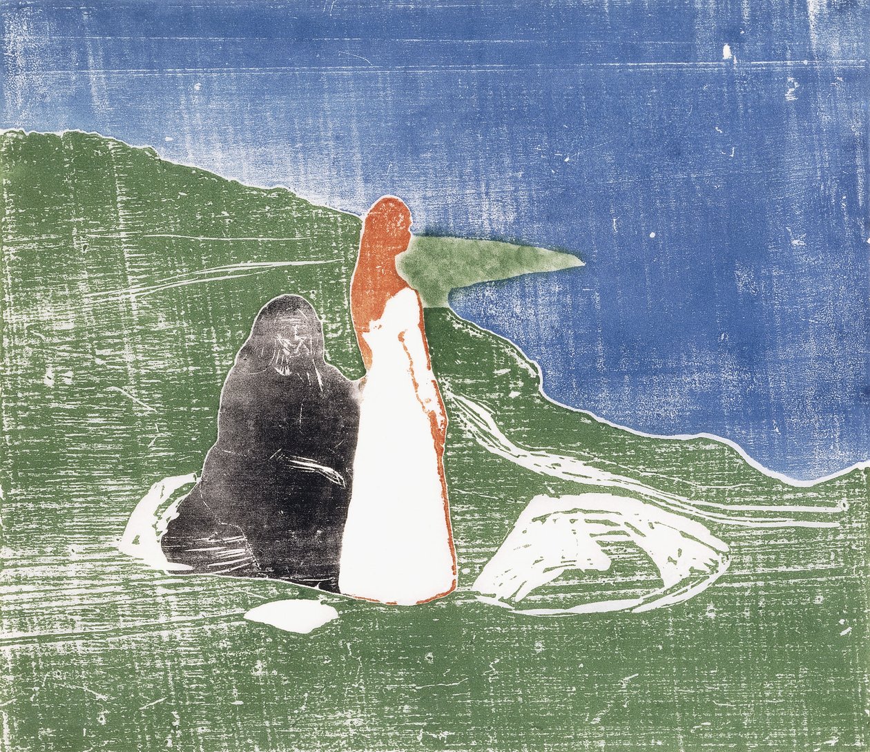 Femmes au Bord de la Mer | Edvard Munch | Estampe d'art