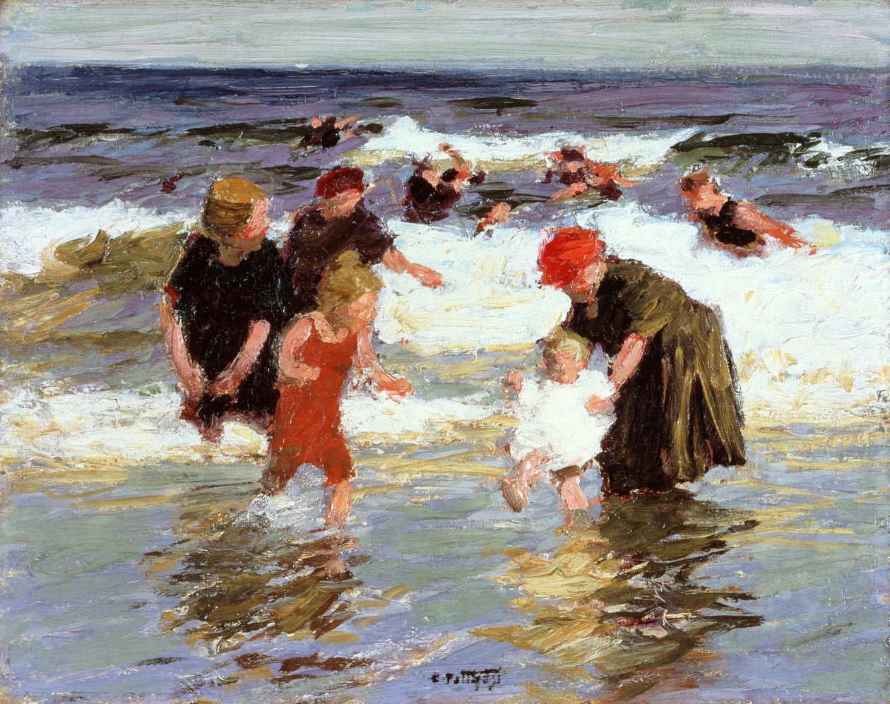Baigneurs, c.1913 | Edward Henry Potthast | Estampe d'art