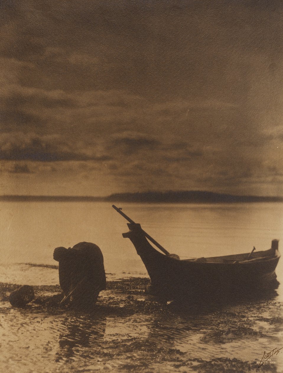 [Le ramasseur de palourdes] | Edward S. Curtis
