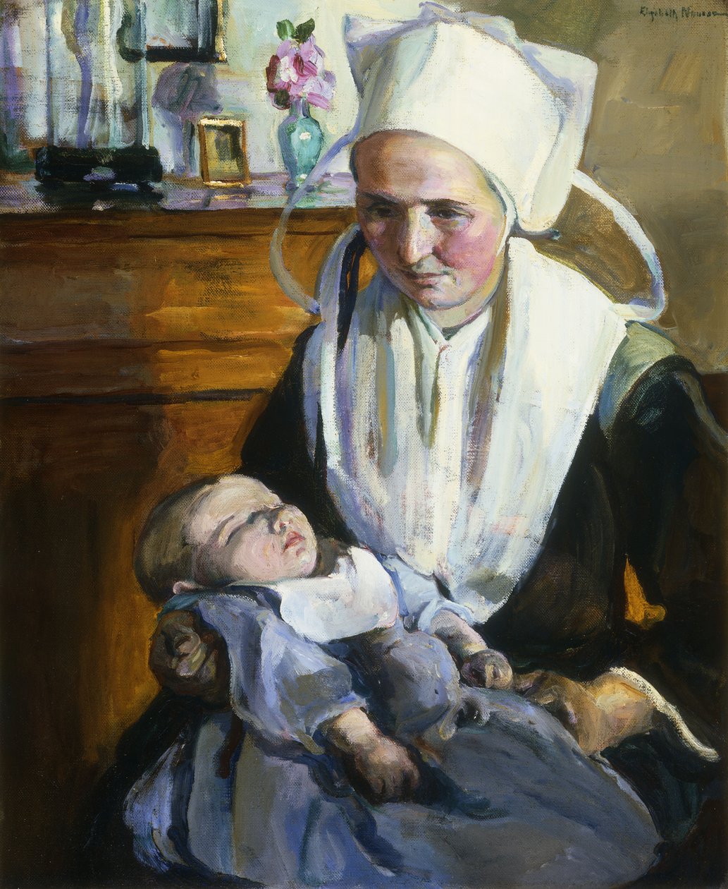L'enfant qui dort | Elizabeth Nourse | Estampe d'art