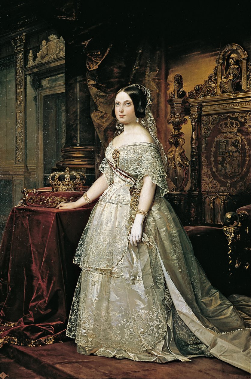 Portrait d'Isabelle II d'Espagne | Estampe d'art