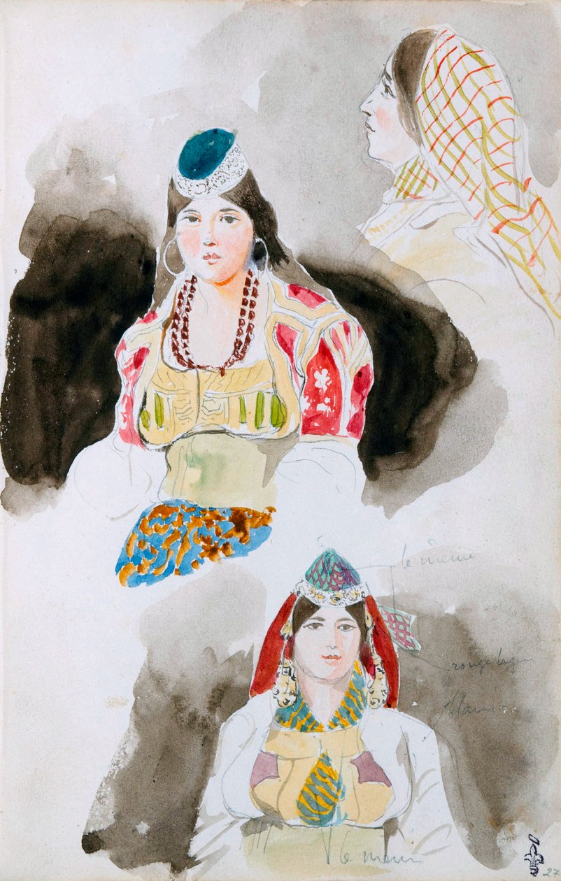 Du carnet de croquis marocain | Estampe d'art
