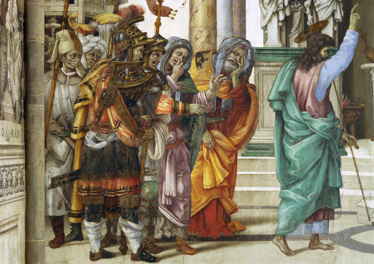 Saint Philippe l'Apôtre devant le Temple de Mars à Hiérapolis