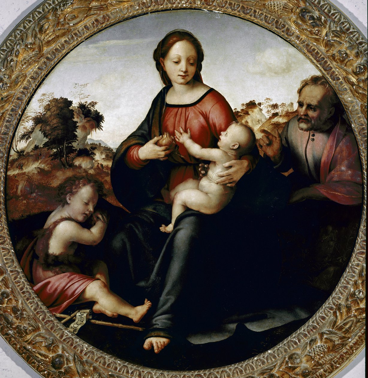 Sainte Famille avec le petit Saint Jean-Baptiste