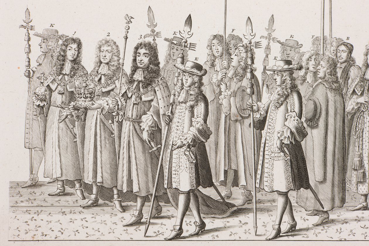 Procession de couronnement de Jacques II | Estampe d'art