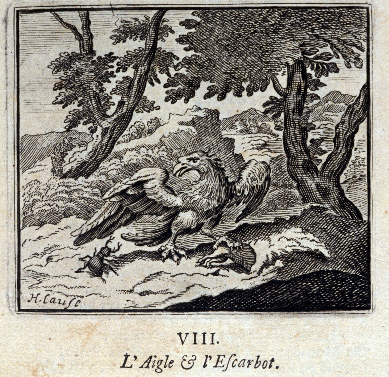 L'aigle et l'escargot. Fables de Jean de La Fontaine (1621-95 ...