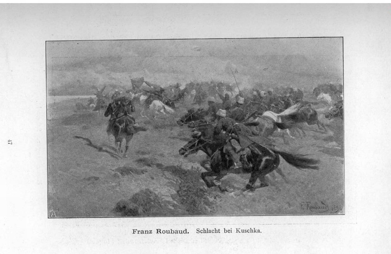 Bataille de Kuschka | Franz Roubaud | Estampe d'art
