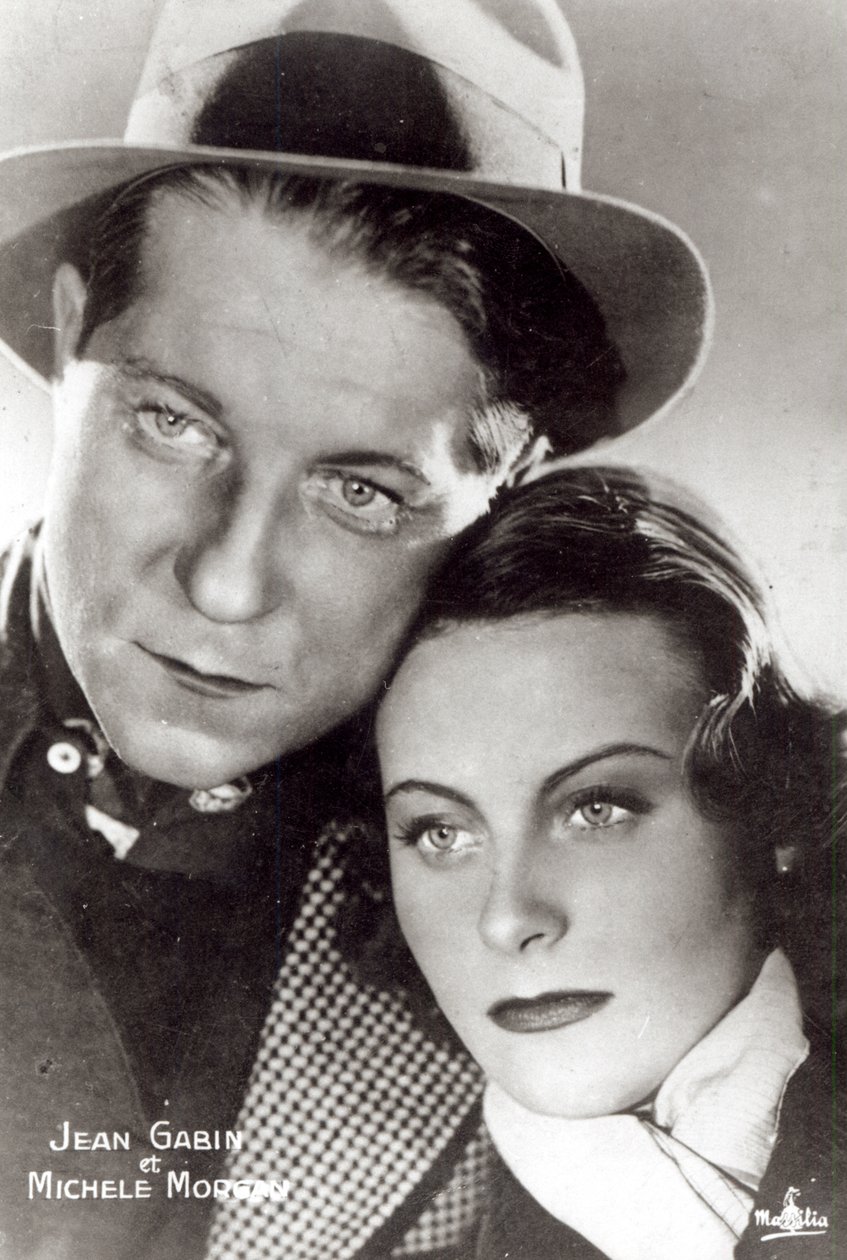 Jean Gabin et Michèle Morgan dans le film Quai des Brumes, 1938