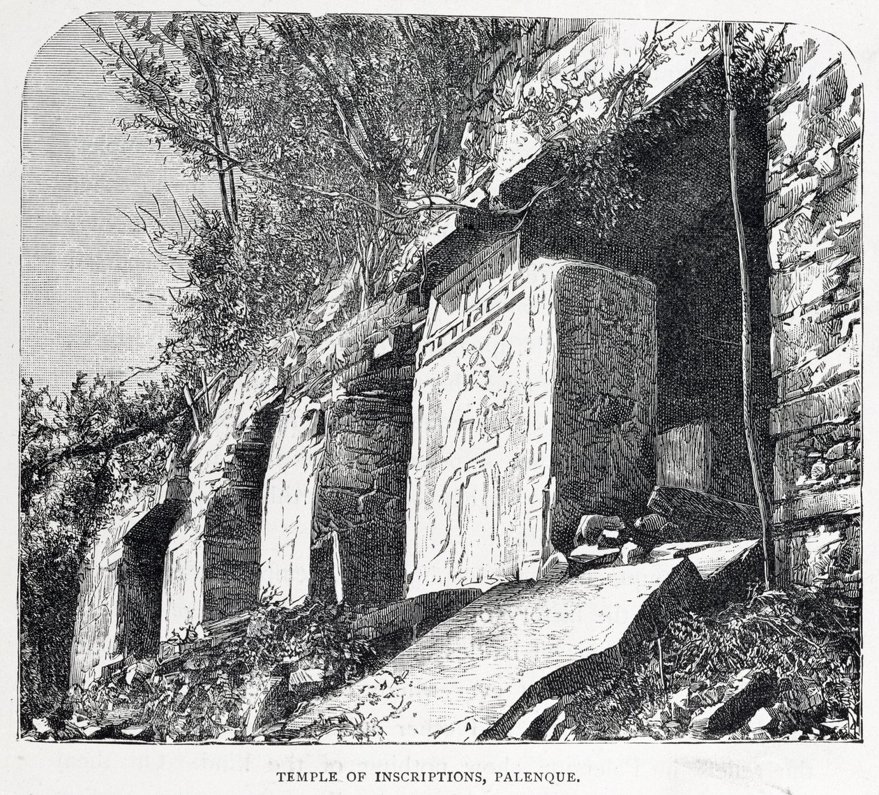 Temple des Inscriptions, Palenque, de 'Les anciennes cités du Nouveau ...