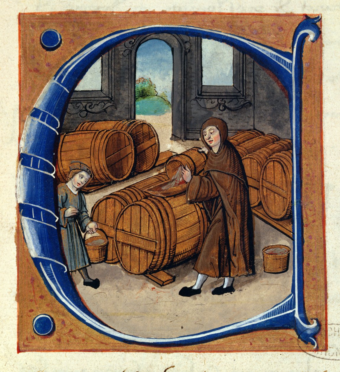 Production de vin au Moyen Âge, du 'Redevancier de Saint-Germain-des ...