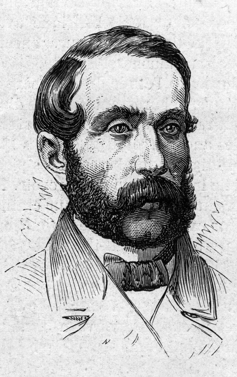 Portrait d'Alfred Mézières, historien littéraire, homme politique ...