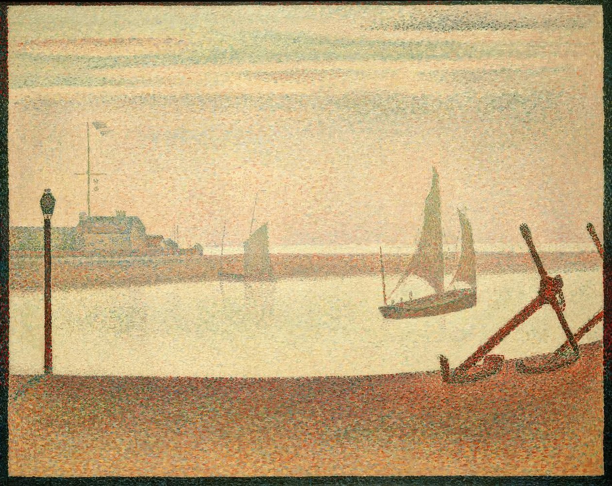 Le chenal de Gravelines : Un soir | Georges Seurat
