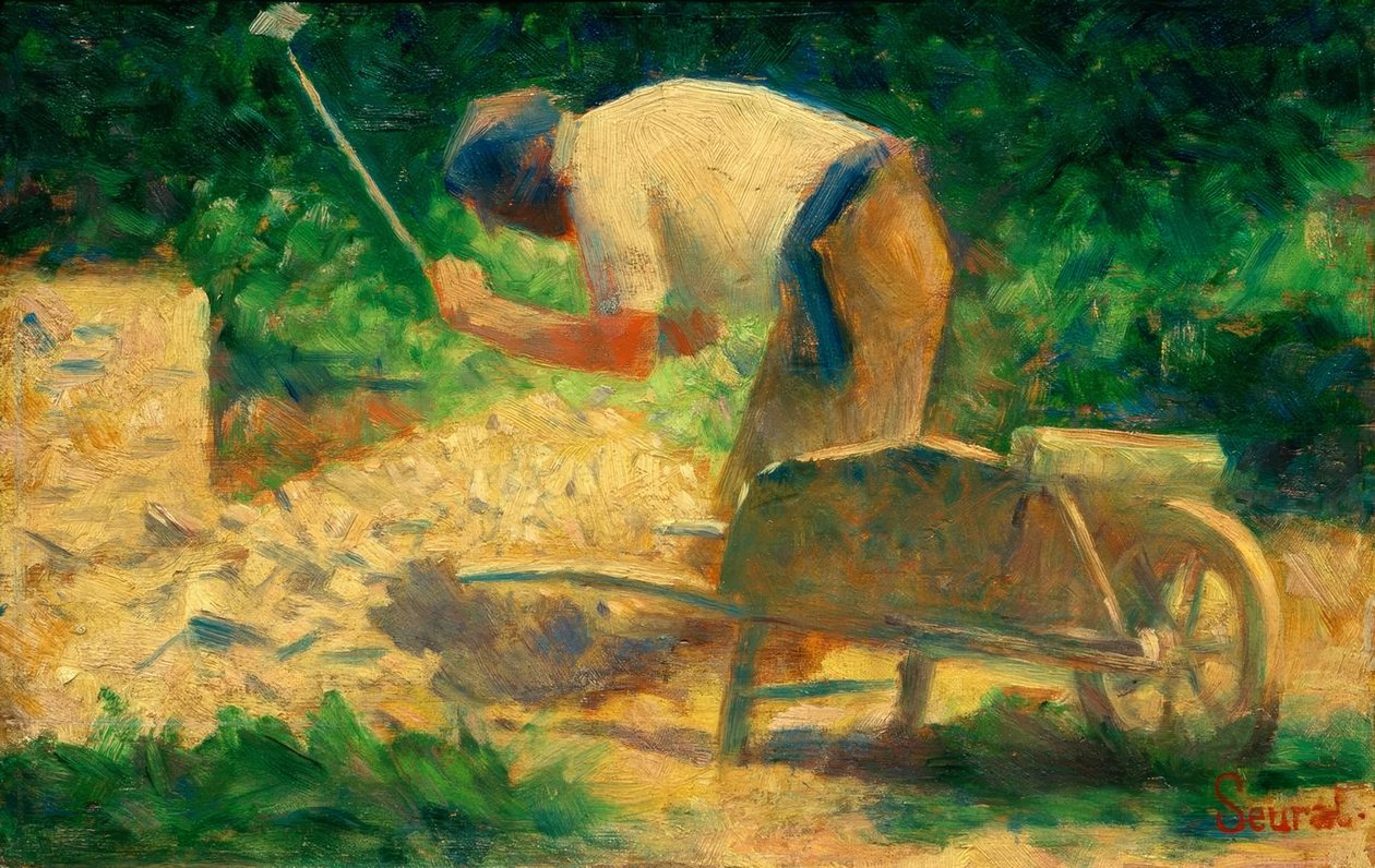 Casseur de pierres à la brouette, Le Raincy | Estampe d'art