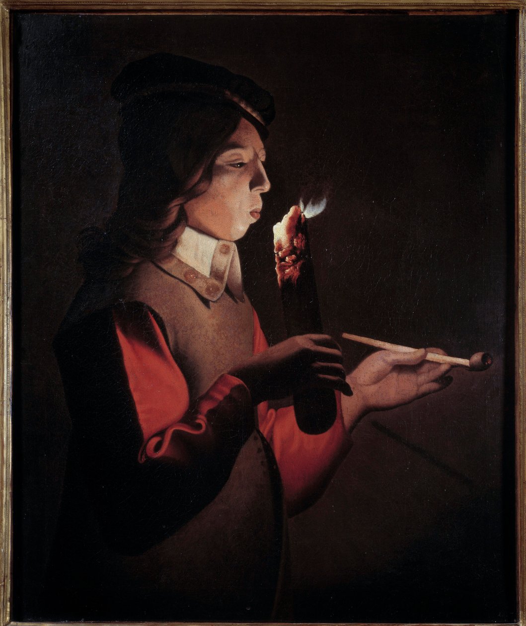Le jeune fumeur | Georges de La Tour | Estampe d'art