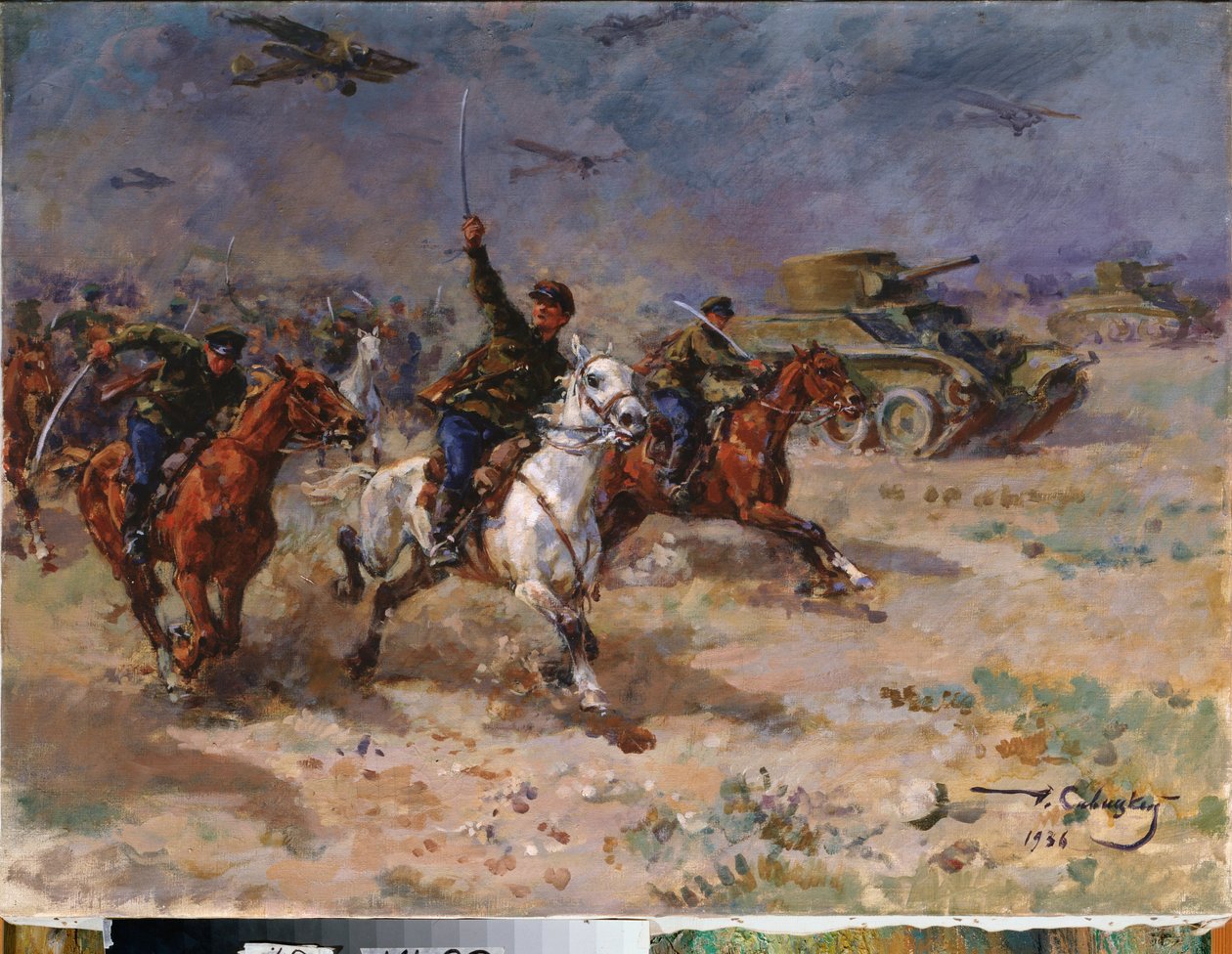 Attaque (Chars et cavalerie de l'Armée Rouge durant la révolution d ...