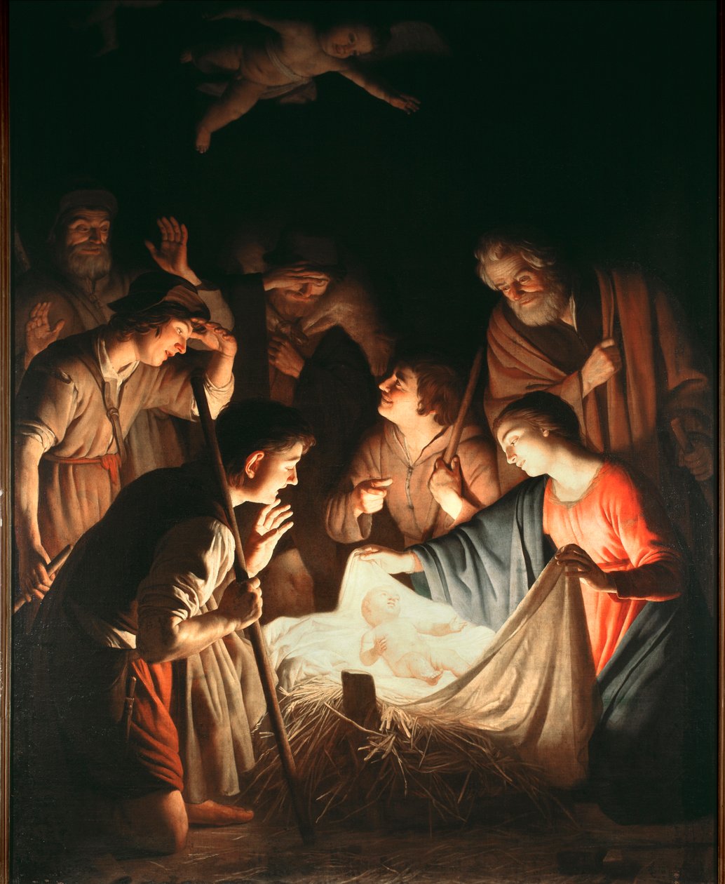 L'Adoration des bergers | Gerrit van Honthorst