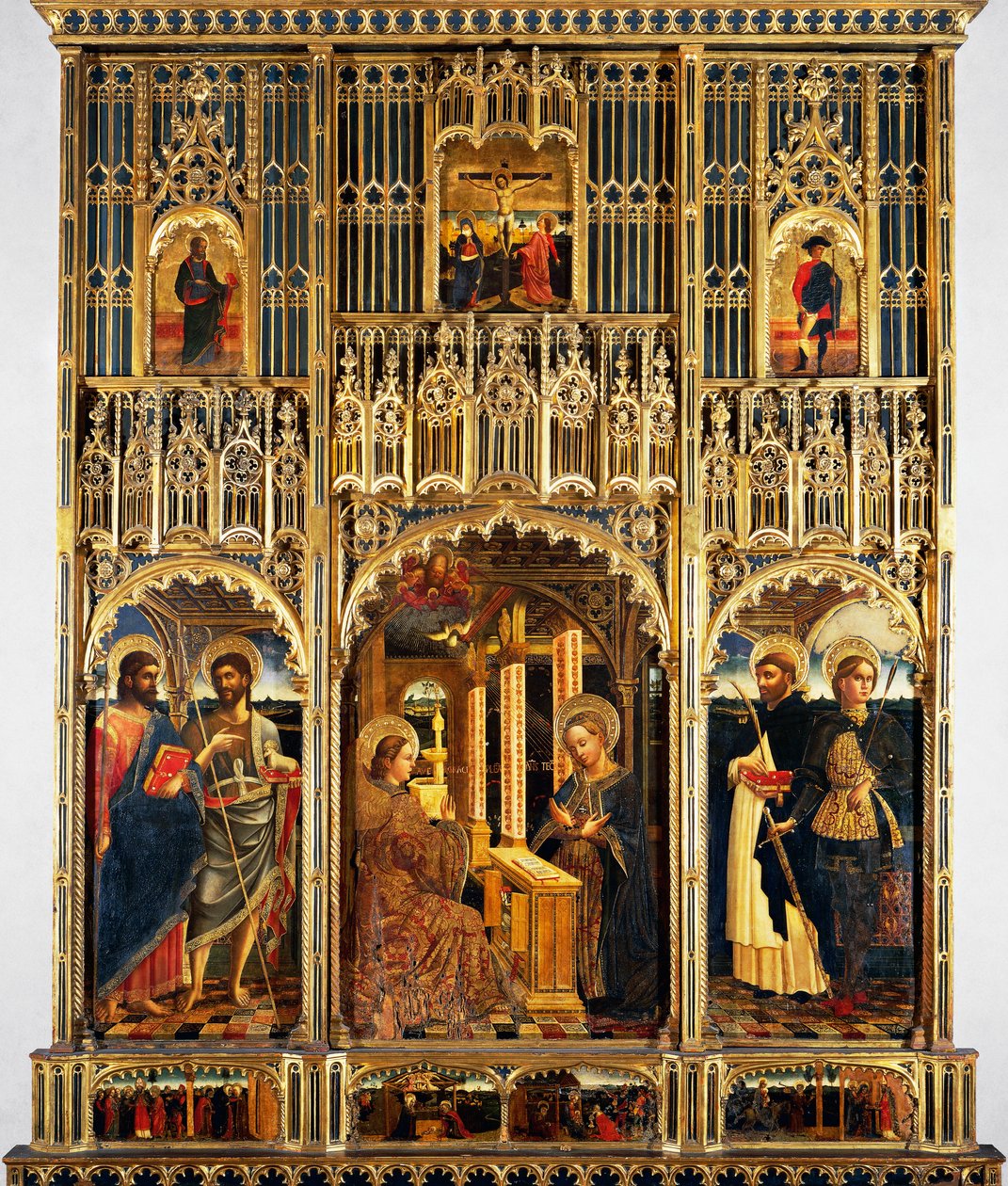 Annonciation et saints, retable | Giovanni Mazone